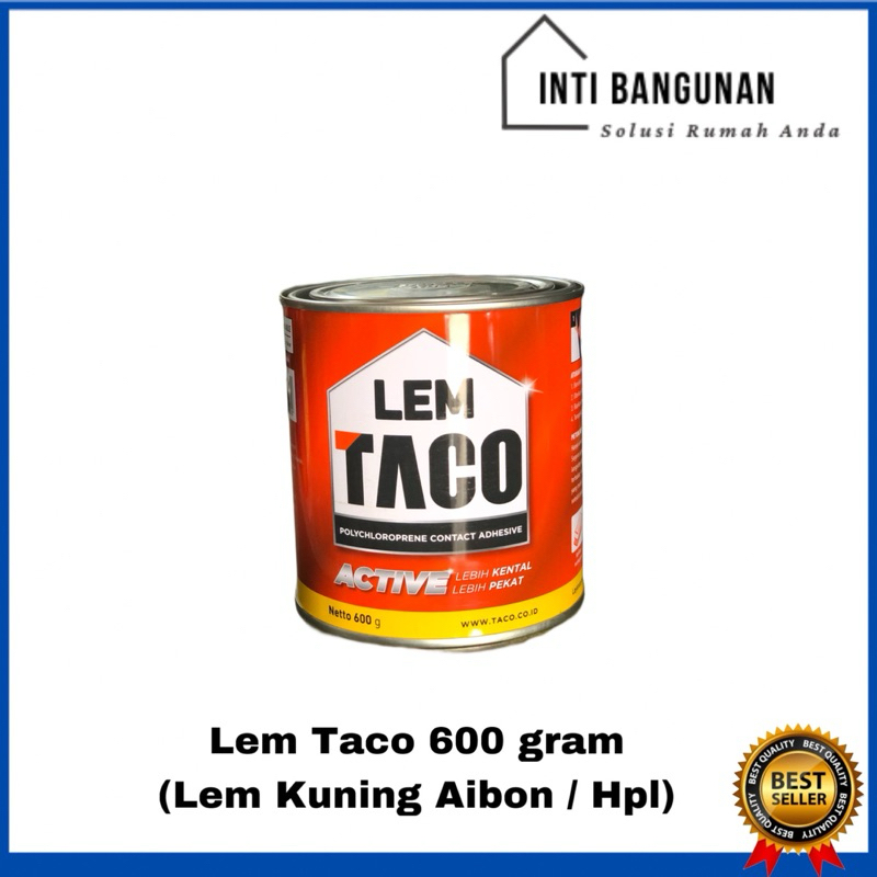 Jual Lem Taco Active 600gr 600 gram Lem HPL Lem Kuning Serbaguna Lem ...