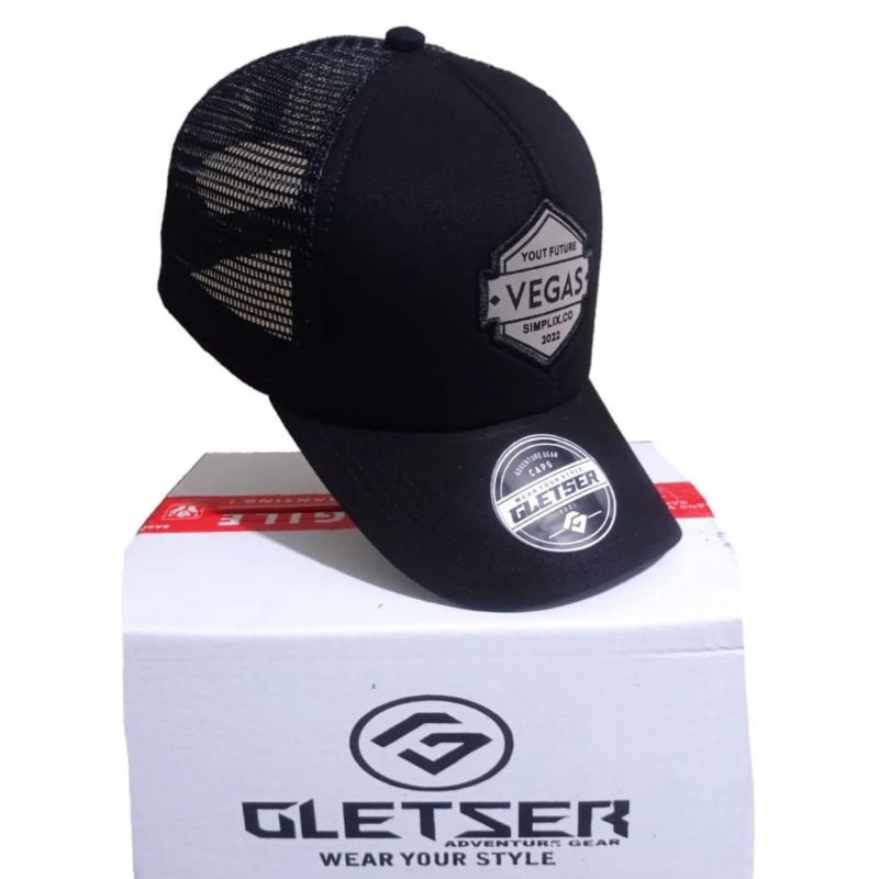 Jual Topi Pria Jaring Topi Trucker Hat Gletser Vegas Original | Shopee ...