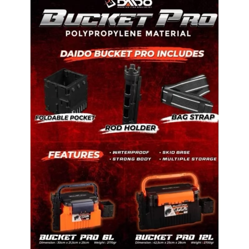 Jual DAIDO BUCKET PRO 6L 12L 5000 7000 9000 | Shopee Indonesia