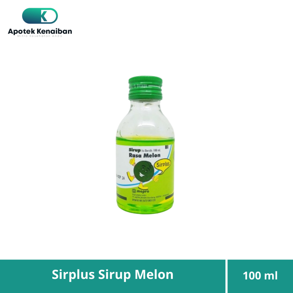 Jual SIRPLUS SIRUP RASA MELON 100 ML / PEMANIS OBAT | Shopee Indonesia