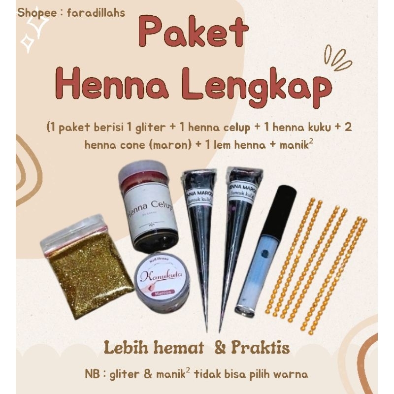Jual PAKET HENNA MARON LENGKAP HARGA LEBIH MURAH | Shopee Indonesia