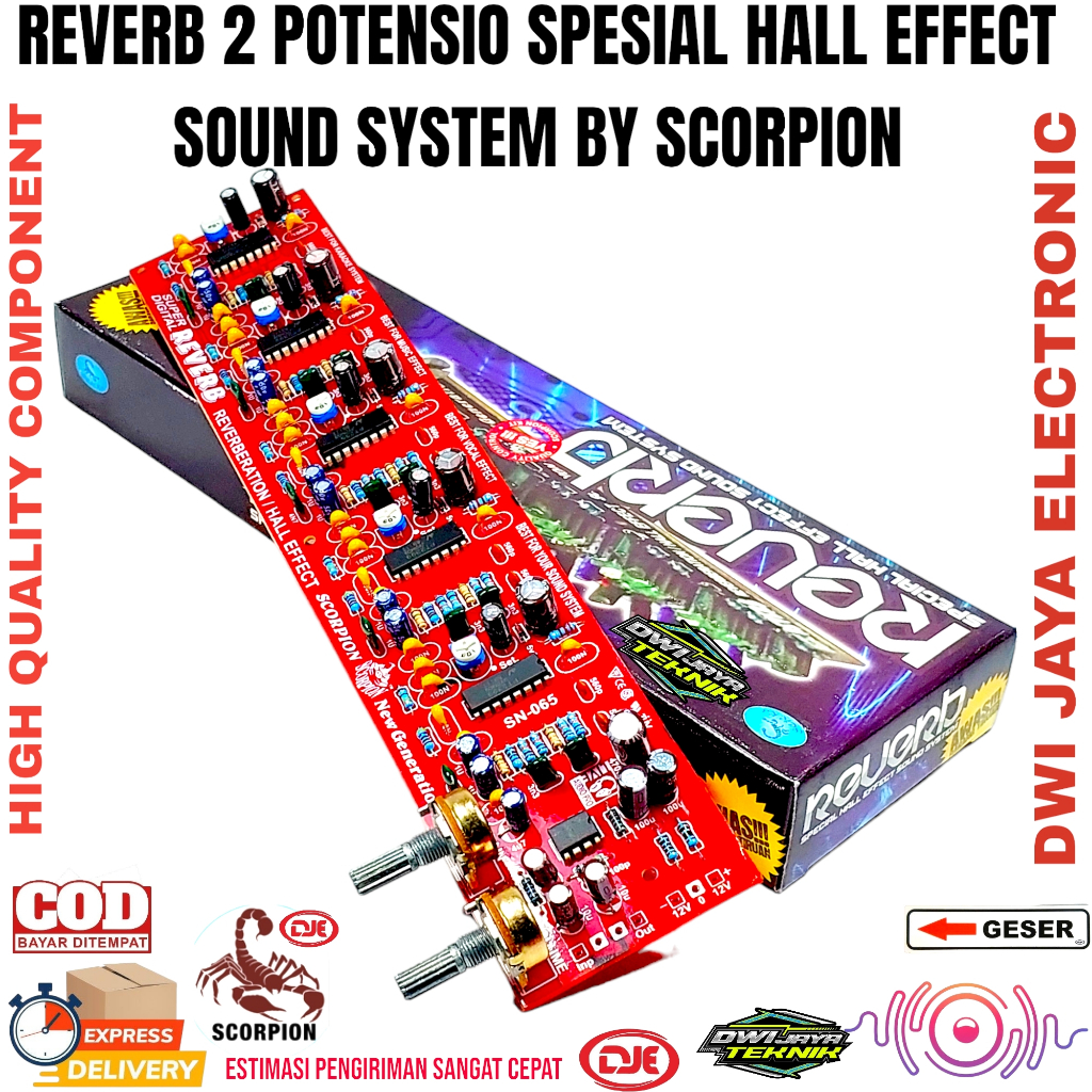 Jual Reverb 2 Potensio Hall Effect Sound System By Scorpion | Shopee ...