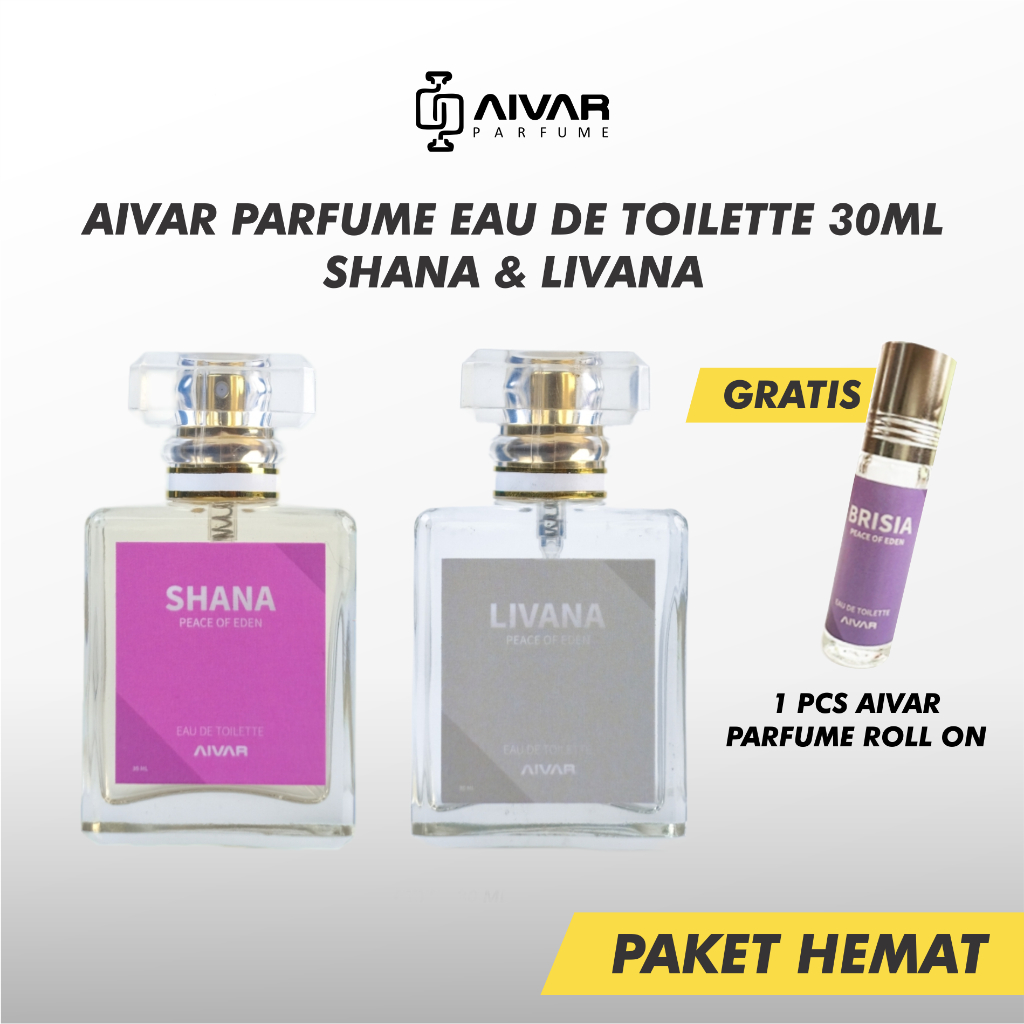 Jual Aivar Parfume Shana & Livina Buindling + 1pcs parfume tester ...