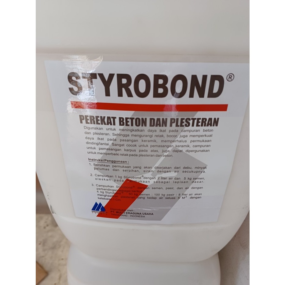 Jual Styrobond Bonding Agent 20 kg Cairan Perekat Beton | Shopee Indonesia