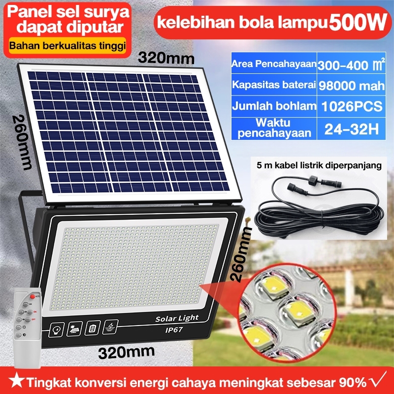 Jual lampu solar sorot led outdoor waterproof Tenaga Surya lampu solar ...