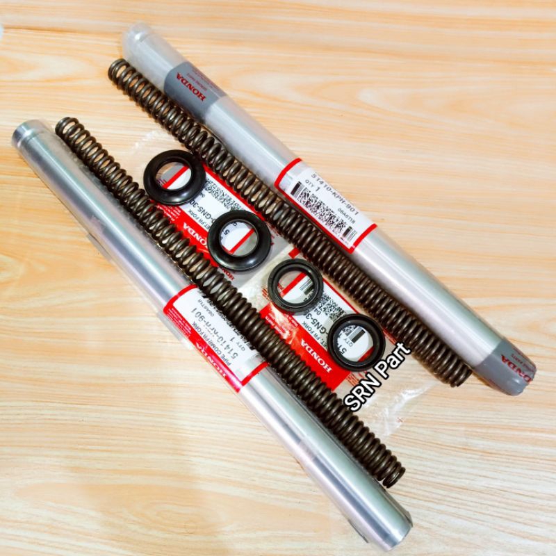 Jual Paket As Shock Depan+Per Shock+ Sil Abu +Oli Shock Honda Supra x ...