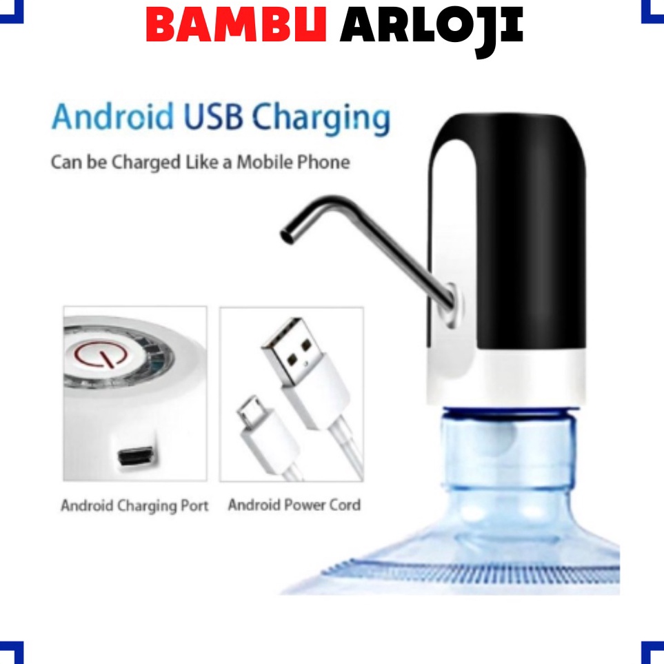 Jual Mlv BAJ Pompa Galon Elektrik Q2 LED Dispenser Air Minum Recharge Otomatis Pump Electric ...