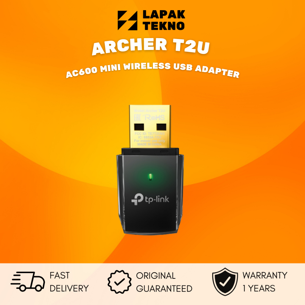Jual TP-Link Archer T2U AC600 Wireless Dual Band USB Adapter TPLINK ...