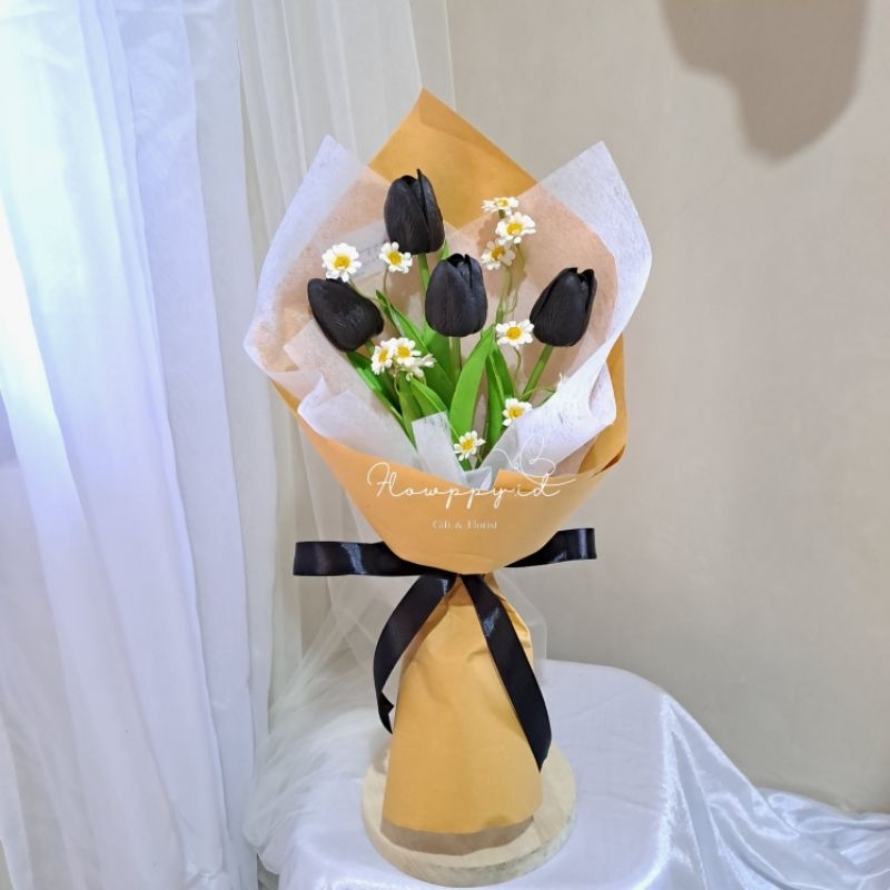 Jual Buket Bunga Tulip Latex Mix Daisy Artificial - Flower Bouquet ...
