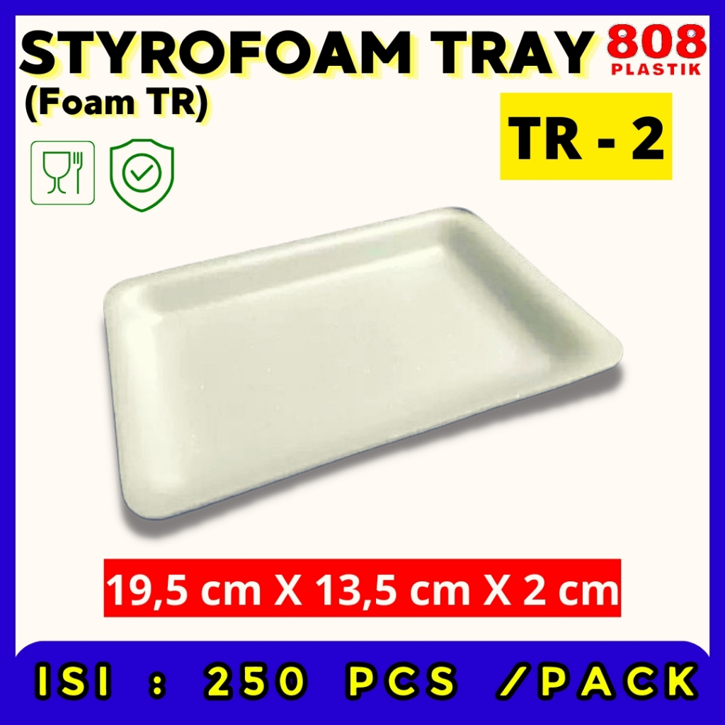 Jual Styrofoam Tray TR2 Buah Daging Sayur Sterofoam Gabus Wadah Makanan ...