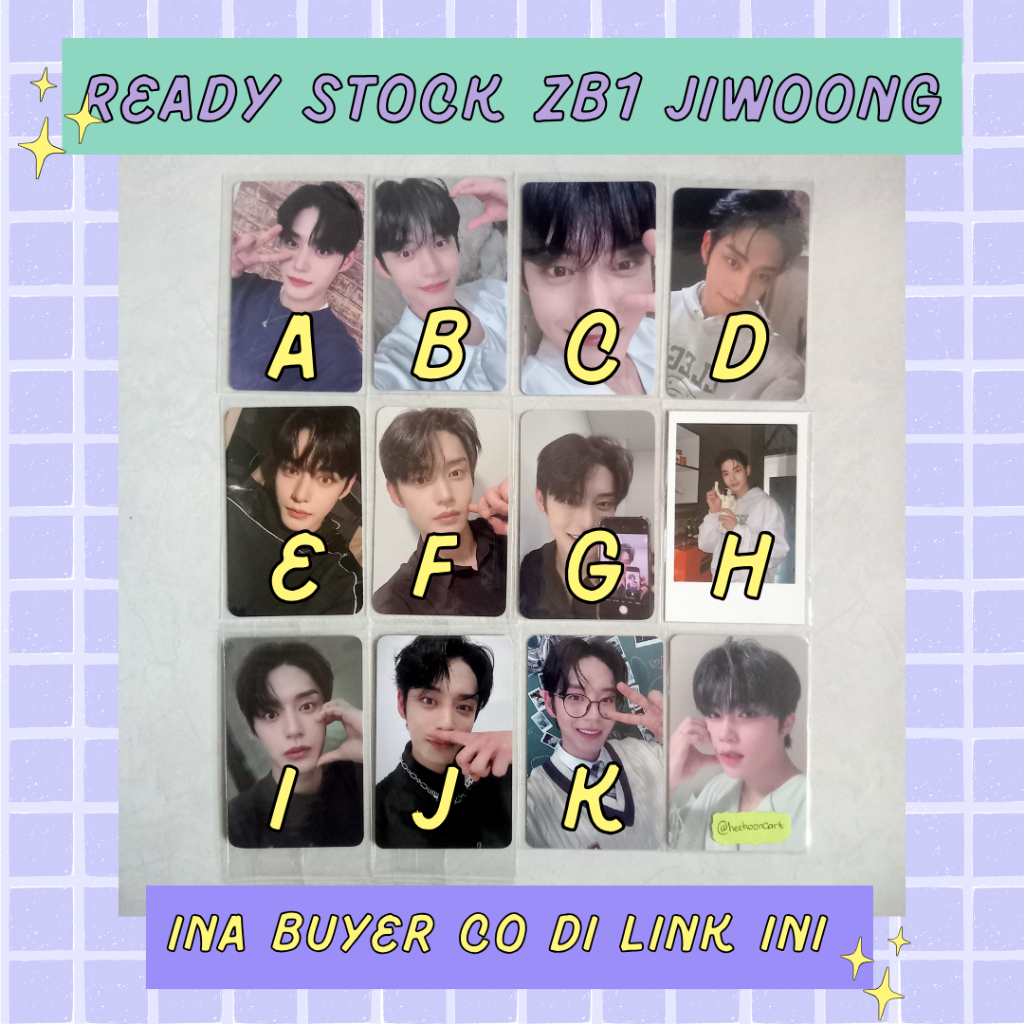 Jual (READY STOCK) PHOTOCARD PC POB LD ZEROBASEONE ZB1 JIWOONG (BACA ...