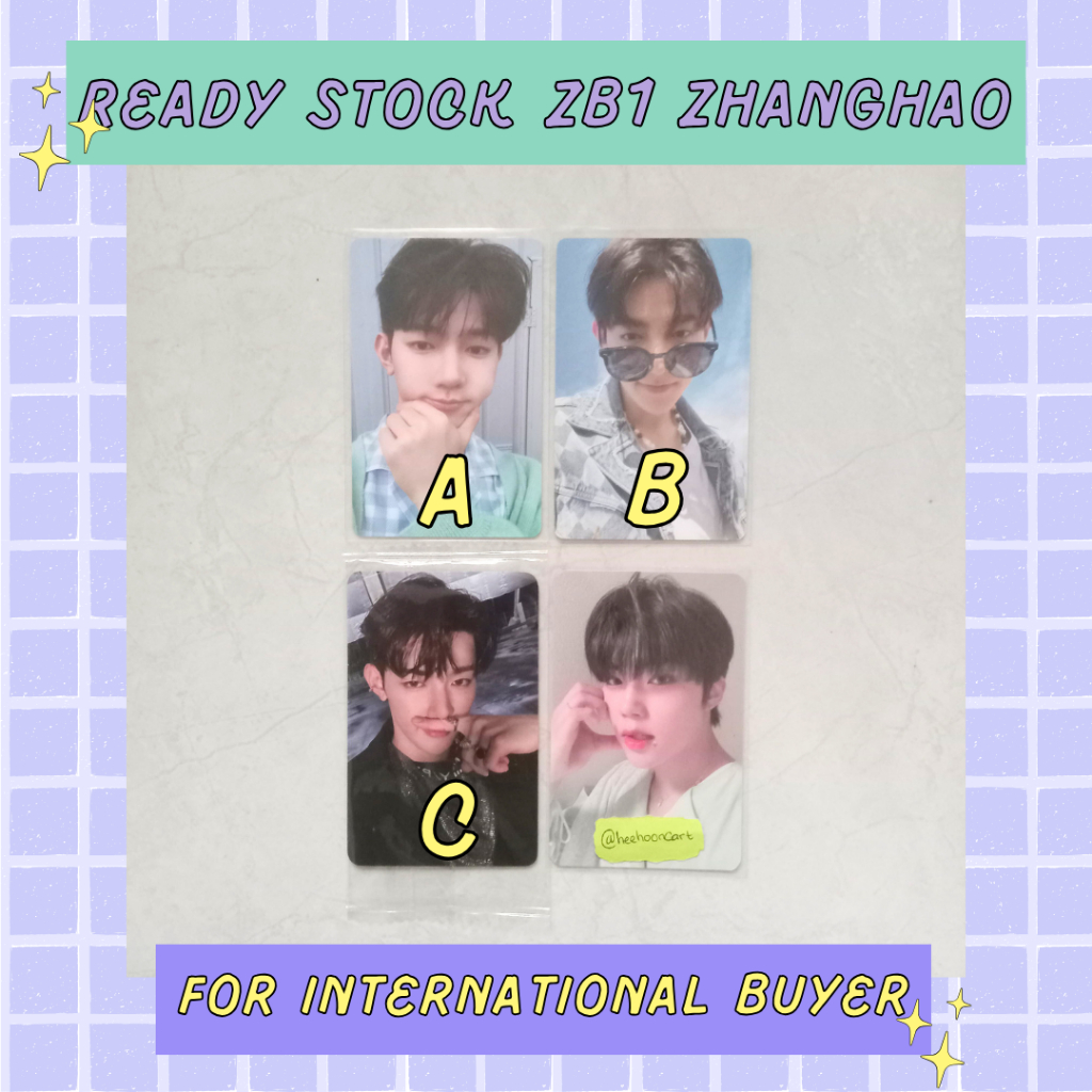 Jual (READY STOCK) PHOTOCARD PC POB ZEROBASEONE ZB1 ZHANGHAO (READ DESCRIPTION) | Shopee Indonesia