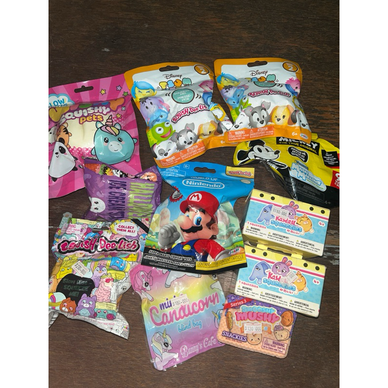 Jual Squishy blind bag/blind box (squishdelish,Mario,besties,squish ums ...