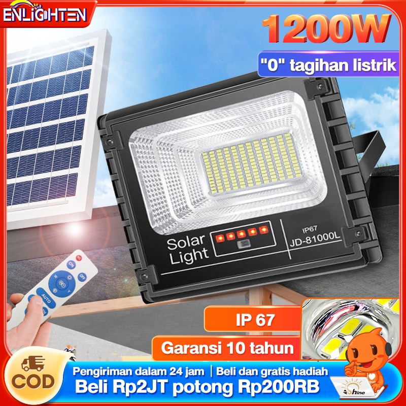 Jual 【Garansi 10 tahun】 Lampu tenaga surya Lampu matahari Lampu LED Ready Stock 800 Watt outdoor ...