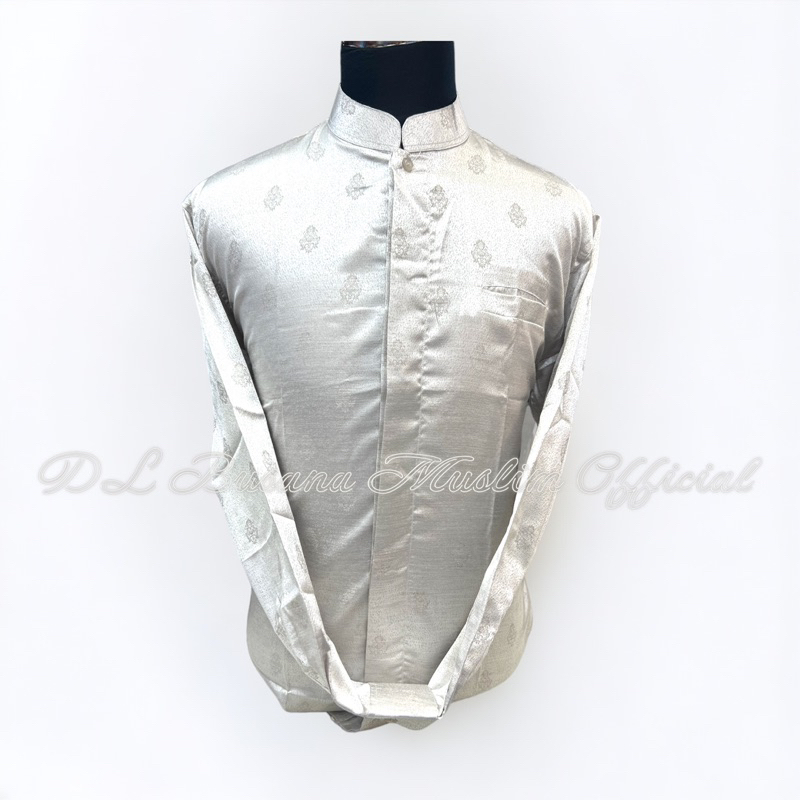 Jual Kemeja Koko Pria WARNA SILVER, Baju Muslim DL, Baju Muslim Pria DL ...