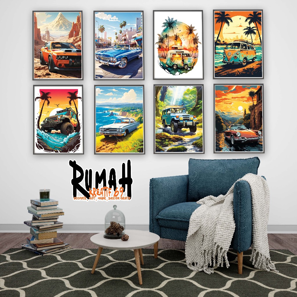 Jual Poster Dinding vector mobil keren a4 | Poster Murah (Tebal 9mm ...