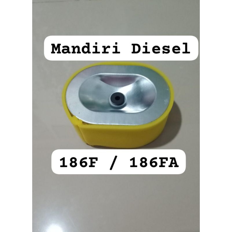 Jual 186F / KDE 6500 element air filter (elemen saringan udara) untuk ...