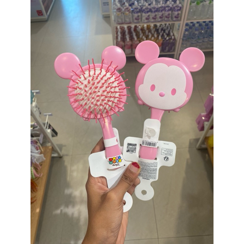 Jual MINISO Hair brush disney tsum tsum paddle brush mickey minnie ...
