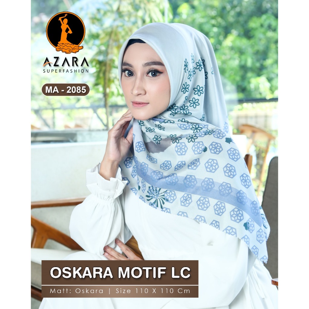 Jual PROMO HIJAB OSKARA MOTIF LC /SEGIEMPAT AZARA /LASER CUT /HIJAB ...