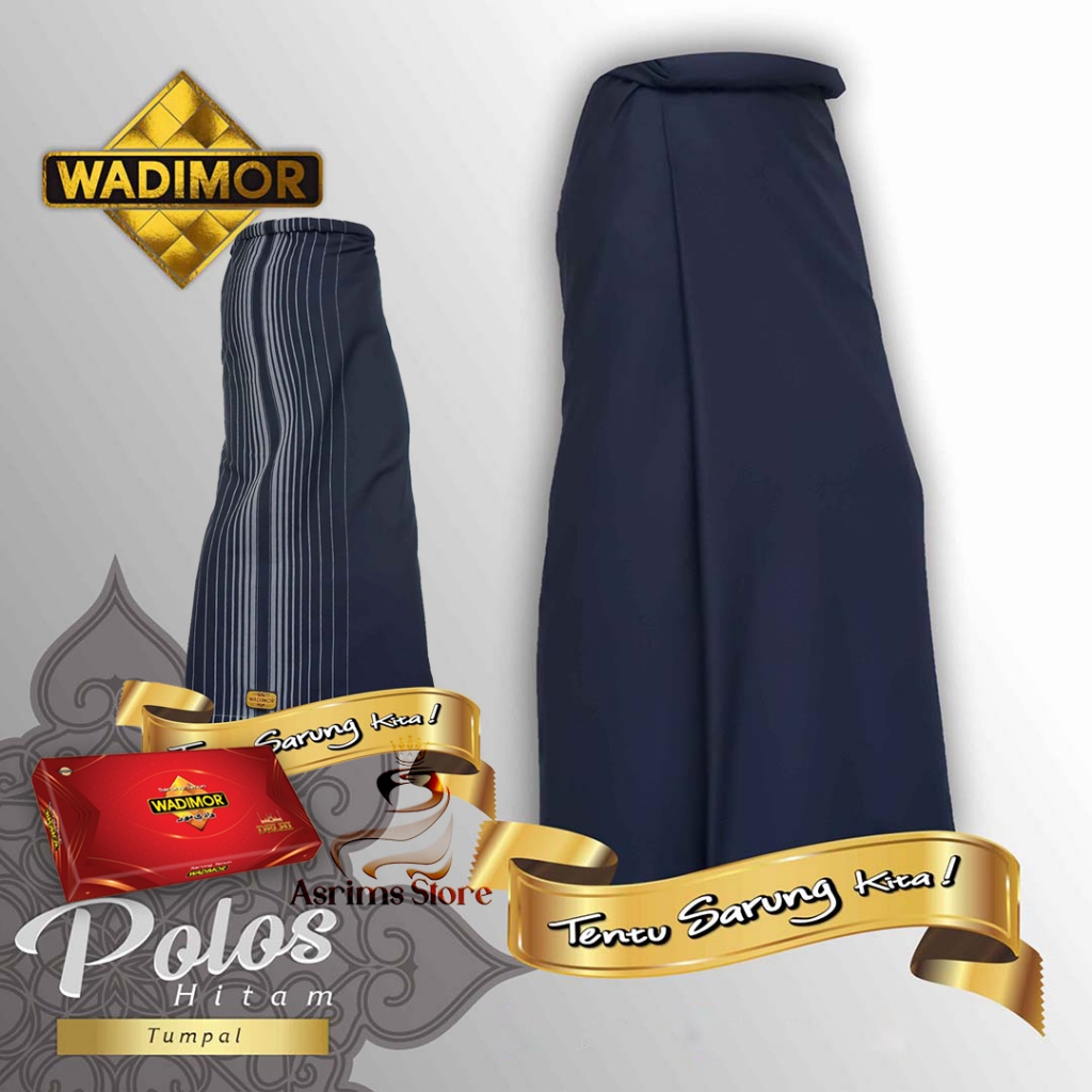 Jual Sarung Wadimor Hitam Polos Tumpal / Garis Terbaru Harga Terbaik ...