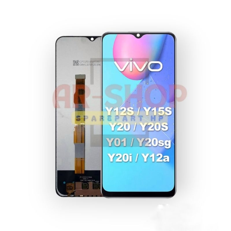 Jual LCD VIVO Y20 / Y12S / Y20S / Y15S / Y21S BLACK FULL SET | Shopee Indonesia