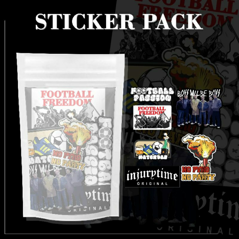 Jual STICKER PACK INJURYTIME VOL. 1 Sticker Bola Casual Ultras ...