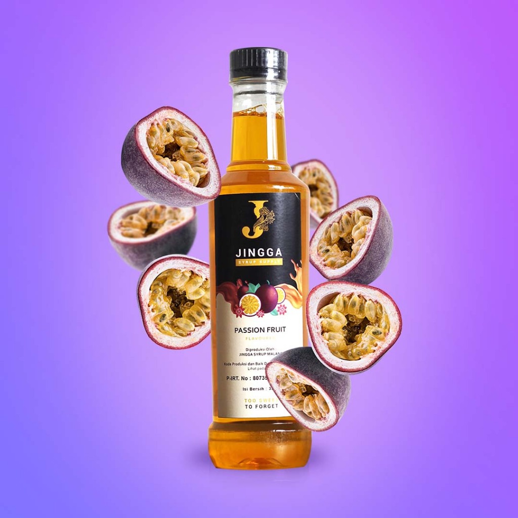 Jual JINGGA Passion Fruit Syrup 350 ml - Sirup Flavor Markisa Untuk ...