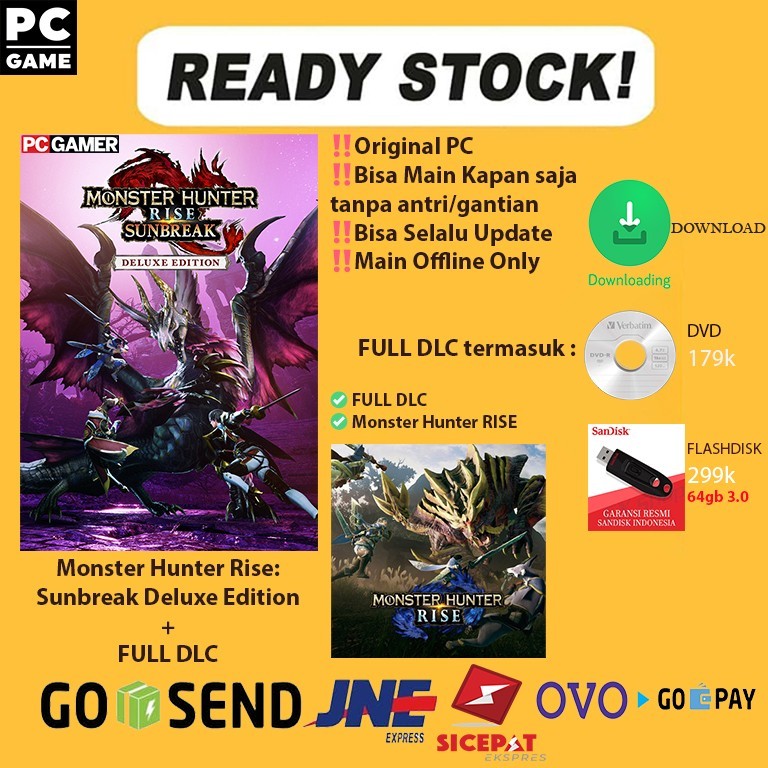 Jual Monster Hunter Rise Sunbreak Deluxe Edition PC | Shopee Indonesia