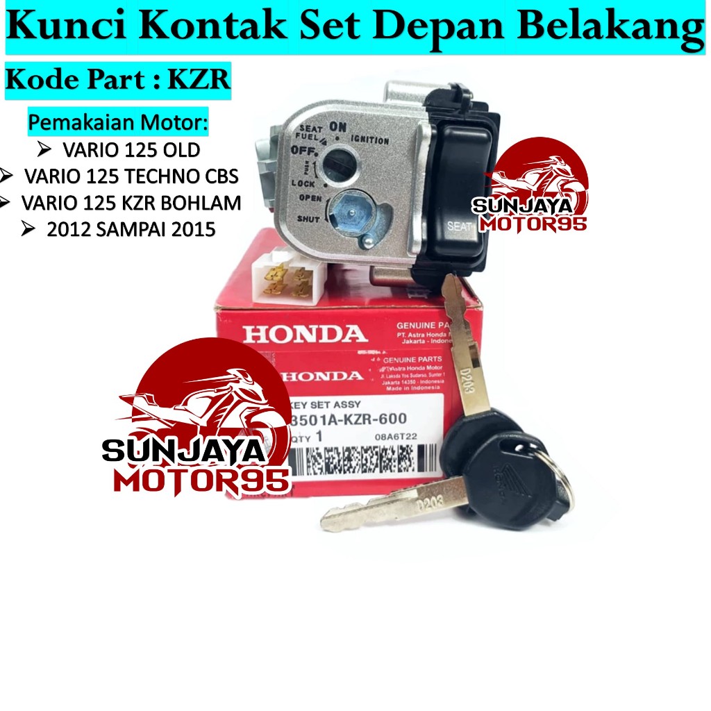Jual Kunci Kontak Set + Kunci Jok Vario 125 Bolham Old Lama - Vario 125 ...