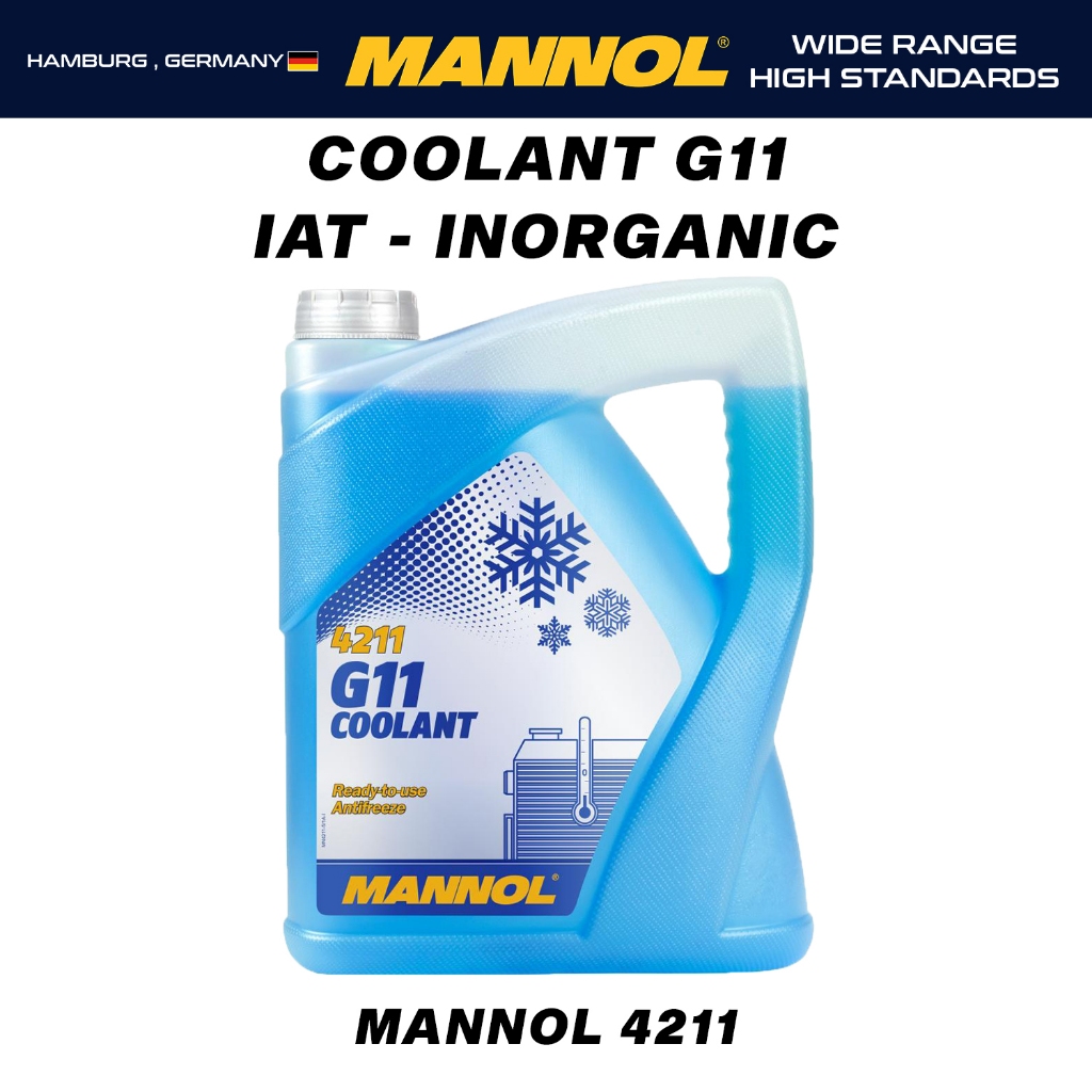 Jual MANNOL Coolant G11- Inorganic - IAT Inorganic Acid Technology ...