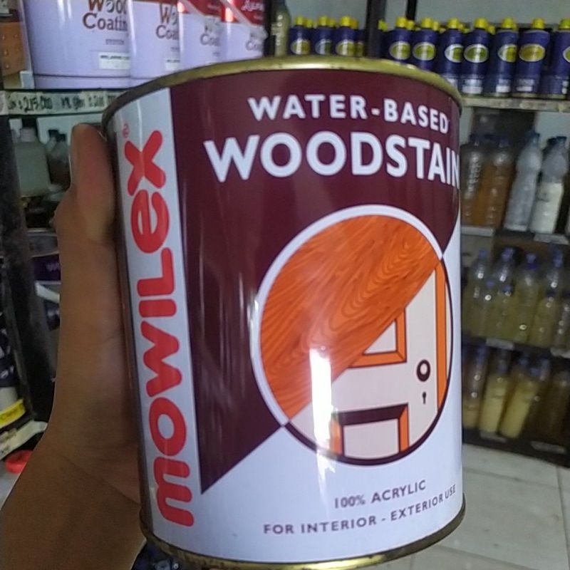 Jual Mowilex Woodstain Cat Pelapis Kayu Premium 1 Liter | Shopee Indonesia