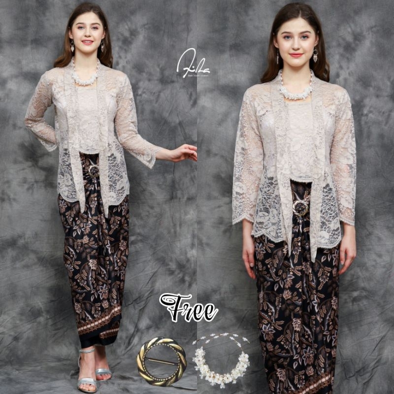 Jual AIRA BATIK_ Stella Kebaya Kutu Baru 4in1 (Kebaya, Rok Lilit Free ...