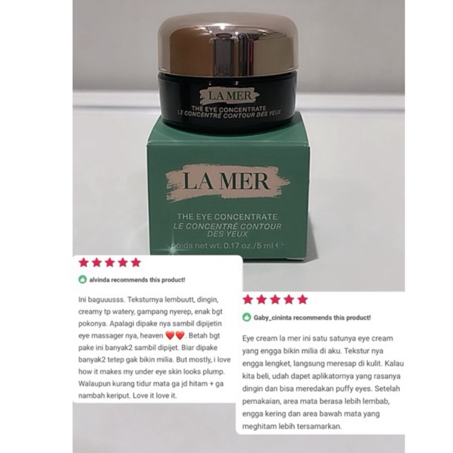 Jual La Mer The Eye Concentrate 3ml tube | Lamer - Beauty Booth ...