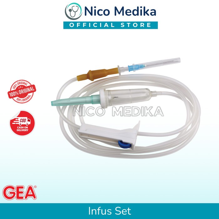 Jual Infus Set Anak GEA / Selang Infus GEA Makro per BOX | Shopee Indonesia