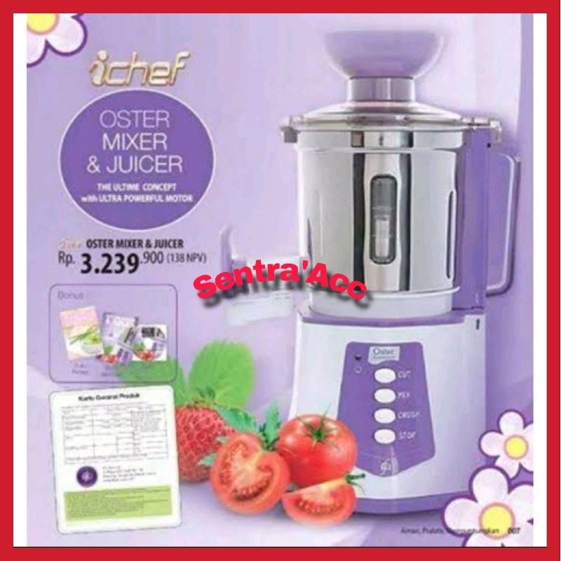 Jual Blender Ichef Oster Mixer Juicer Blender 3in1 Original Made in Korea | Shopee Indonesia