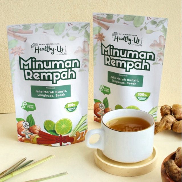 Jual Healthy.us Minuman Rempah Celup Jahe Merah, Kunyit, Lengkuas ...