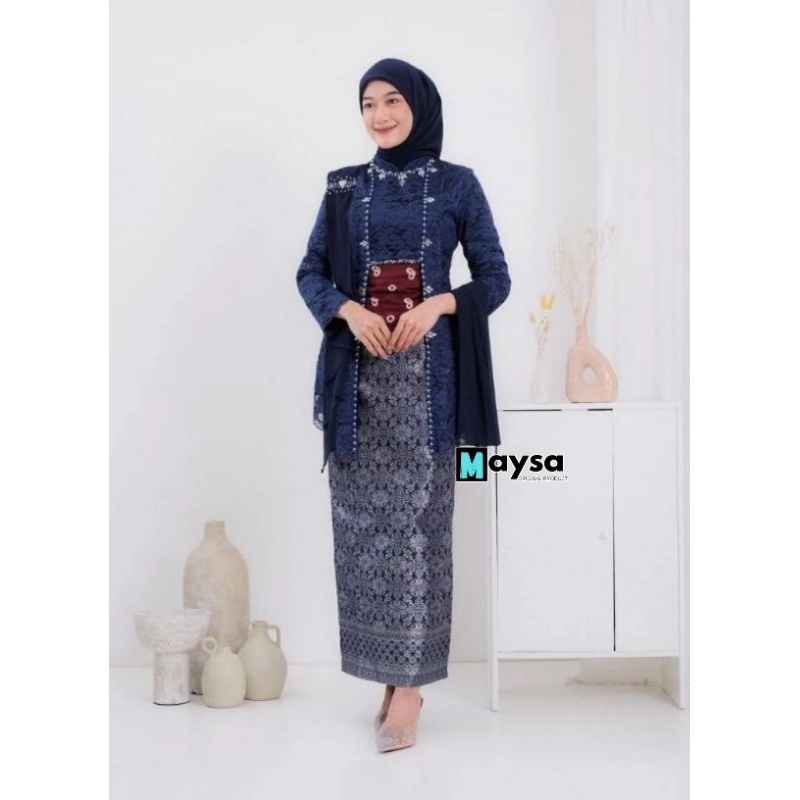Jual Kebaya Kutu Baru Modern Kebaya Wisuda Lamaran Tunangan Set Kutubaru Full Payet Tunangan ...