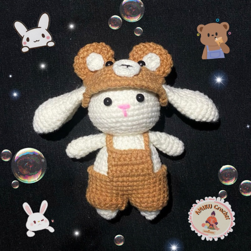 Jual AMIKU || Amigurumi cute Bunny hat︱Boneka rajut kelinci topi ...