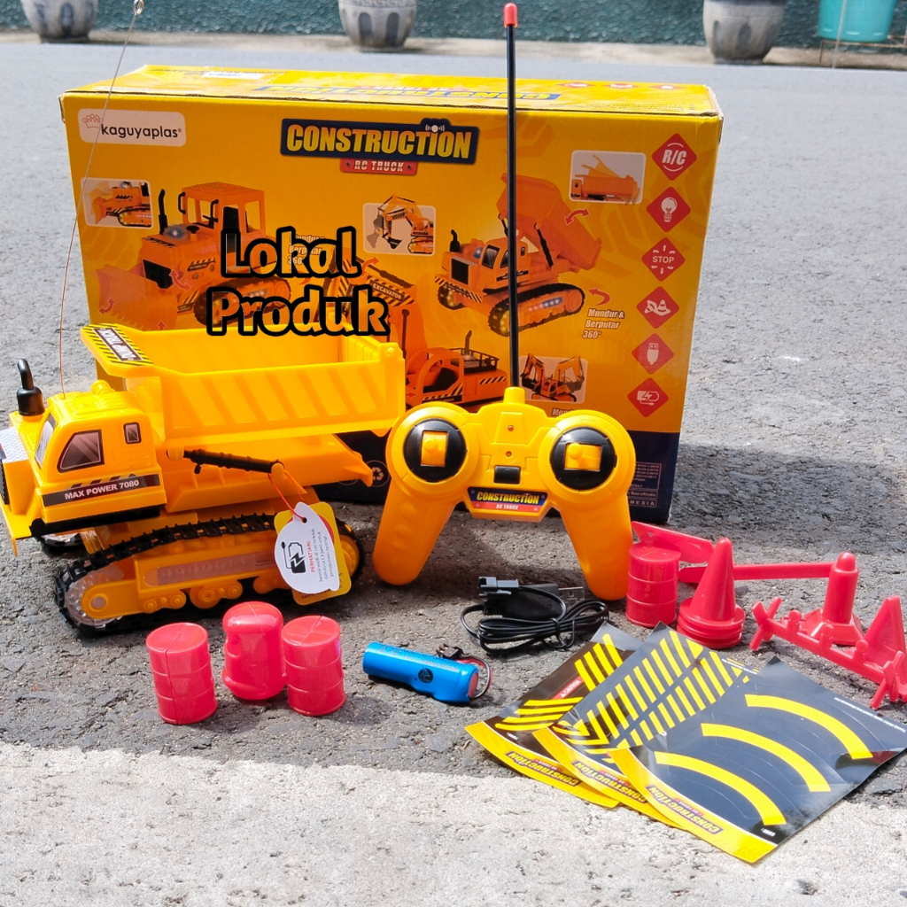Jual Rc Truck Contruction Kendaraan Bisa Bergerak Ada Lampu Dan Truck Bisa Di Jungkit KGP 7080 ...