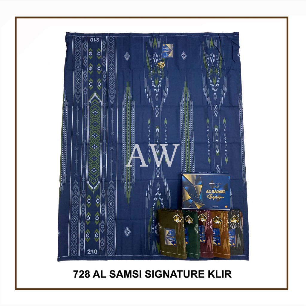 Jual Sarung Tenun Pria AL SAMSI Signature Dus - GROSIR 10pcs | Shopee ...