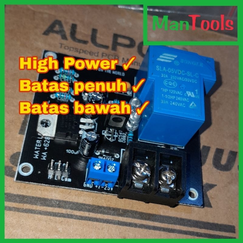Jual Water Level Controller Otomatis Pompa Air Mati Saat Penuh Mengisi ...