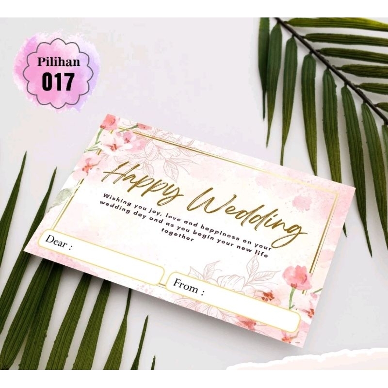 Jual Kartu Happy wedding card/ greeting card / kartu ucapan pesta ...