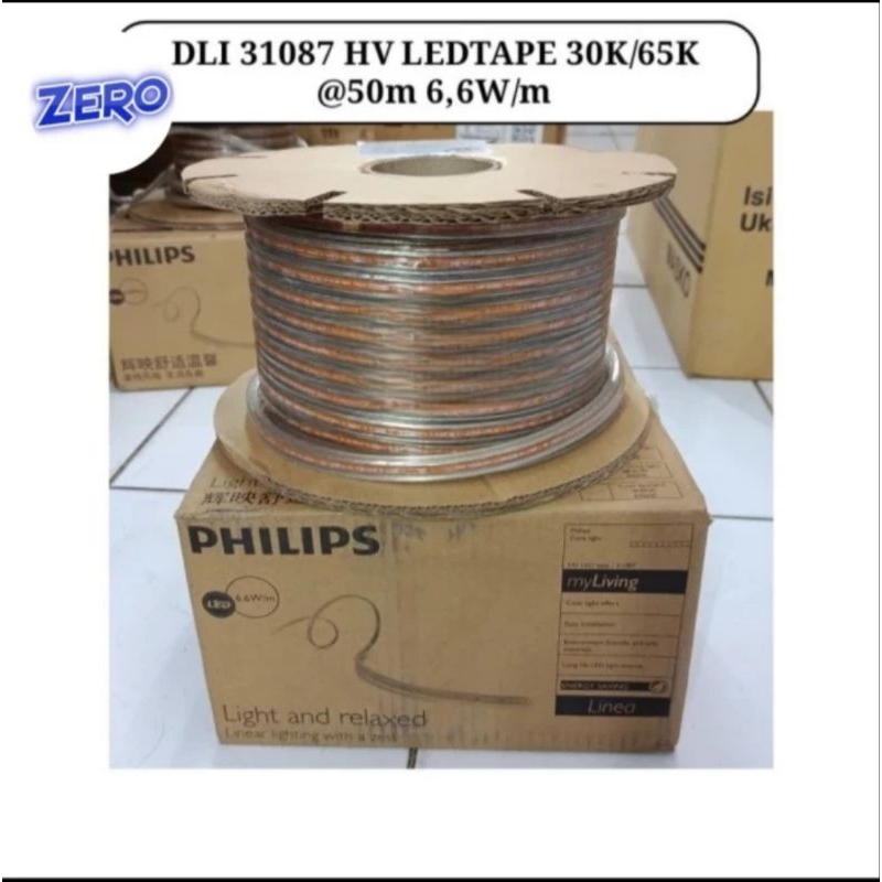Jual LED STRIP PHILIPS 6,6W DLI 31086 HV LEDTAPE 30K HL 6.6W/M @50M ...