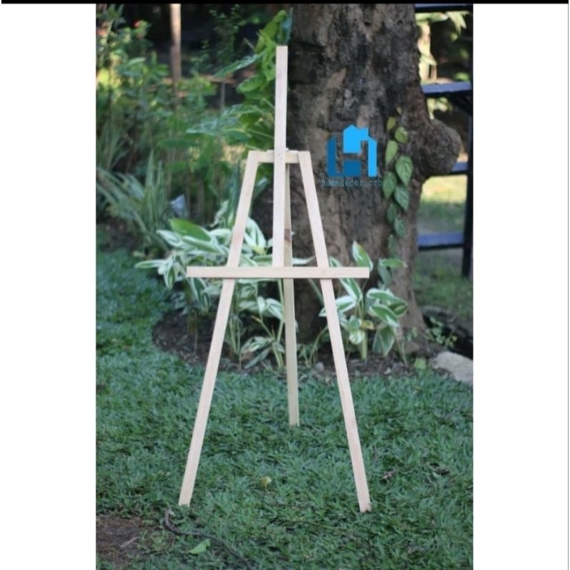 Jual tripod stand frame foto kayu ukuran 130 cm , tripod standing ...