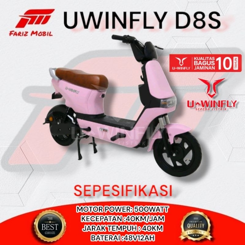 Jual Sepeda Listrik Uwinfly D8S Garansi Resmi Dragon Fly 8 | Shopee ...