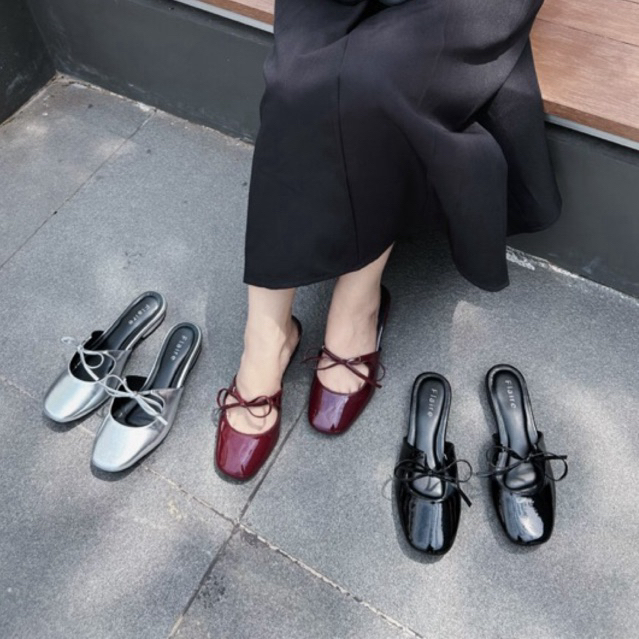 Jual FLAIRE/ MOLLY MARYJANE mules shoes/ Mary janes shoes mules slip on ...