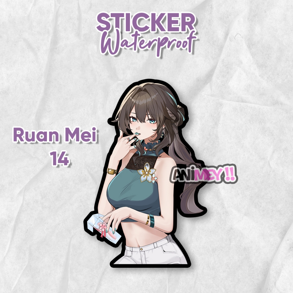 Jual Stiker Ruan Mei Honkai Star Rail / Sticker Anime Waterproof ...