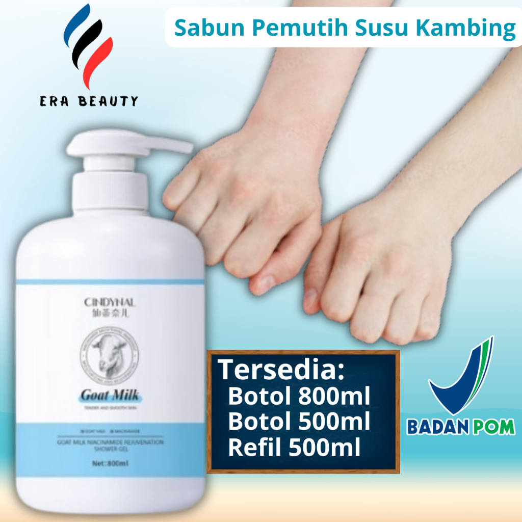 Jual Cindynal Goat Milk Sabun Mandi Cair Susu Domba Kambing Pemutih ...