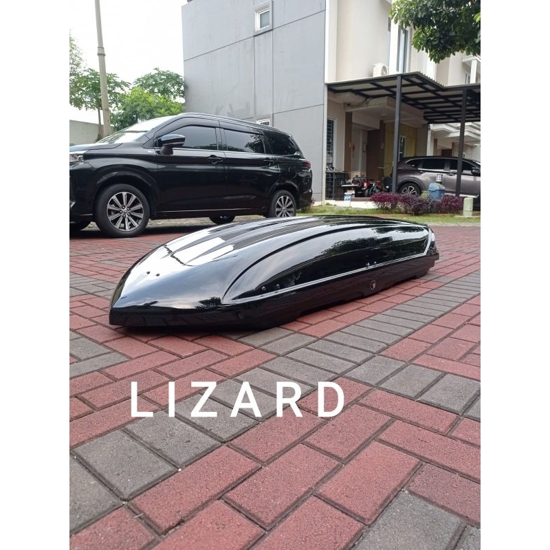 Jual roof box slim putih glossy 700 liter plastik ABS/roofbox mobil ...