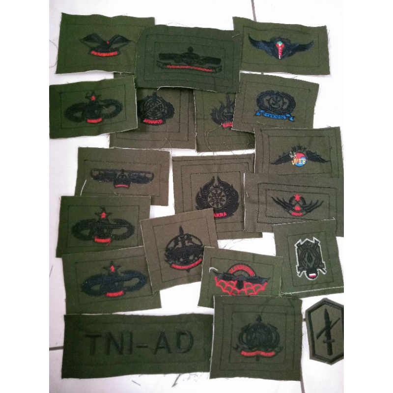Jual BET BORDIR LOGO LAMBANG ATRIBUT PDL TNI AD,BRIVET PDL TNI AD ...
